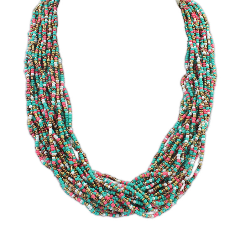 Bohemia Multi-layer Bead Necklace on Luulla
